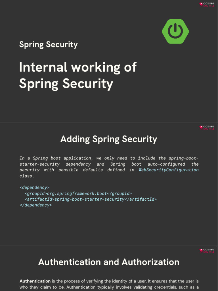 2 Internal Working of Spring Security 81ee1688db | PDF