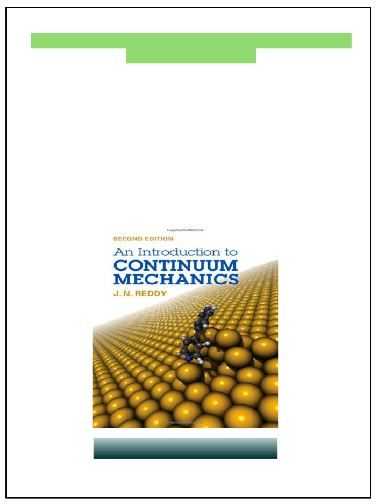 An Introduction To Continuum Mechanics 2ed. Edition Reddy J.N. Sample | PDF | Stress (Mechanics ...