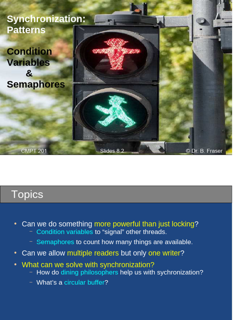 Synchronization with Condition Variables & Semaphores | PDF | Operating System Technology ...