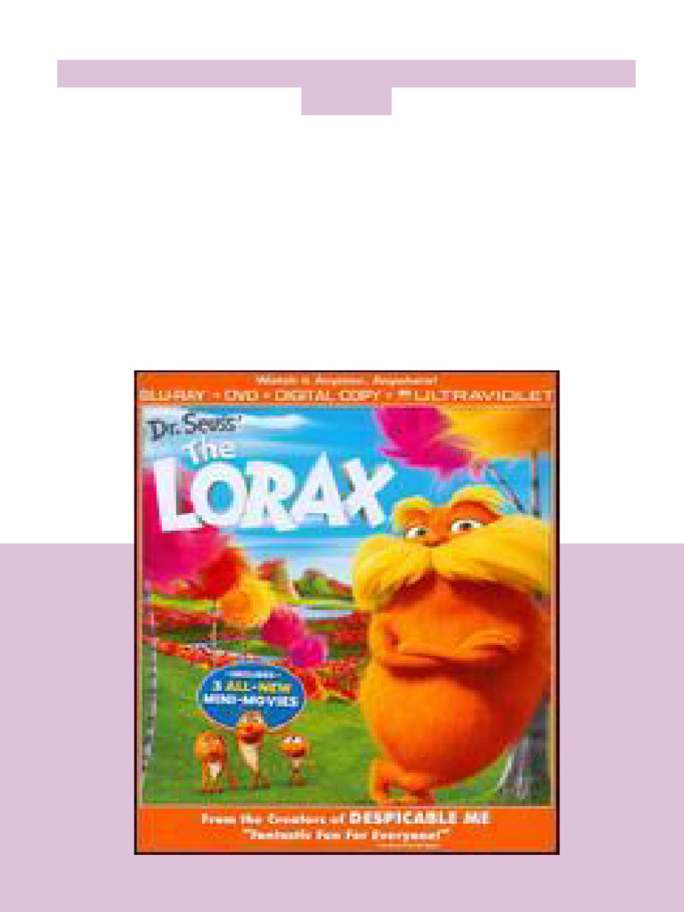 DR Seuss The Lorax 2 Discs Includes Digital Copy Blu Raydvd | PDF ...