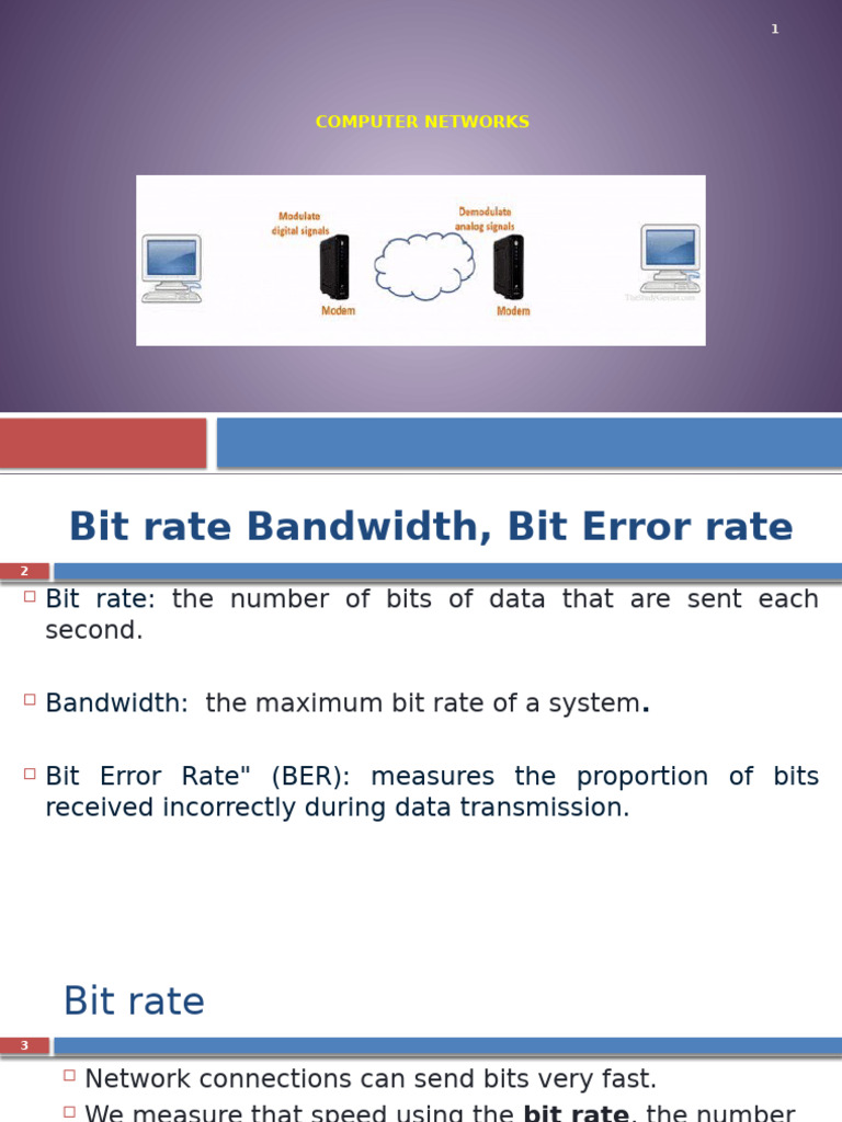 1.6 Bandwidth and BER | PDF