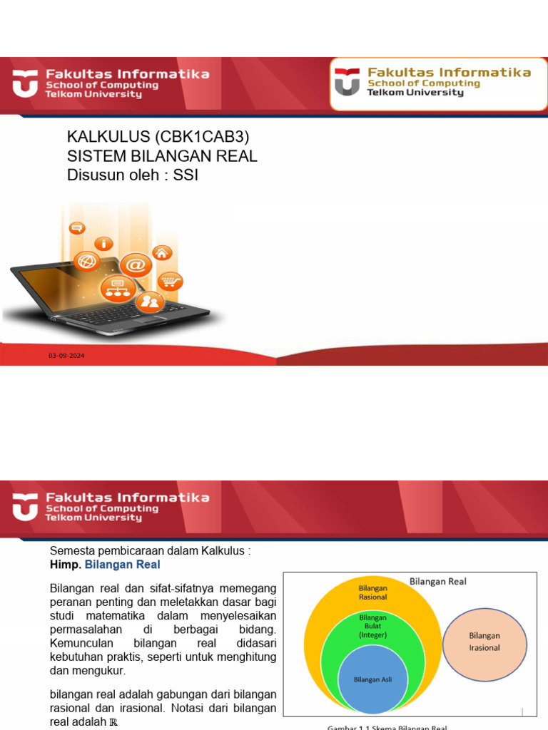 Sifat dan Operasi Bilangan Real dalam Kalkulus | PDF