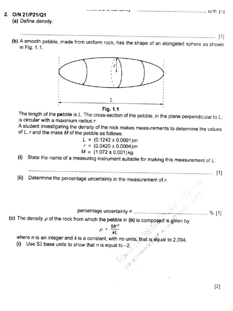 Worksheet (Errors and Uncertainties) | PDF