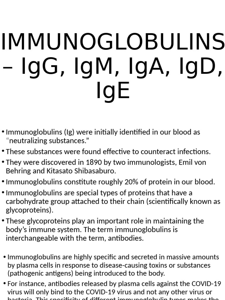 Understanding Immunoglobulins and Their Functions | PDF | Antibody ...