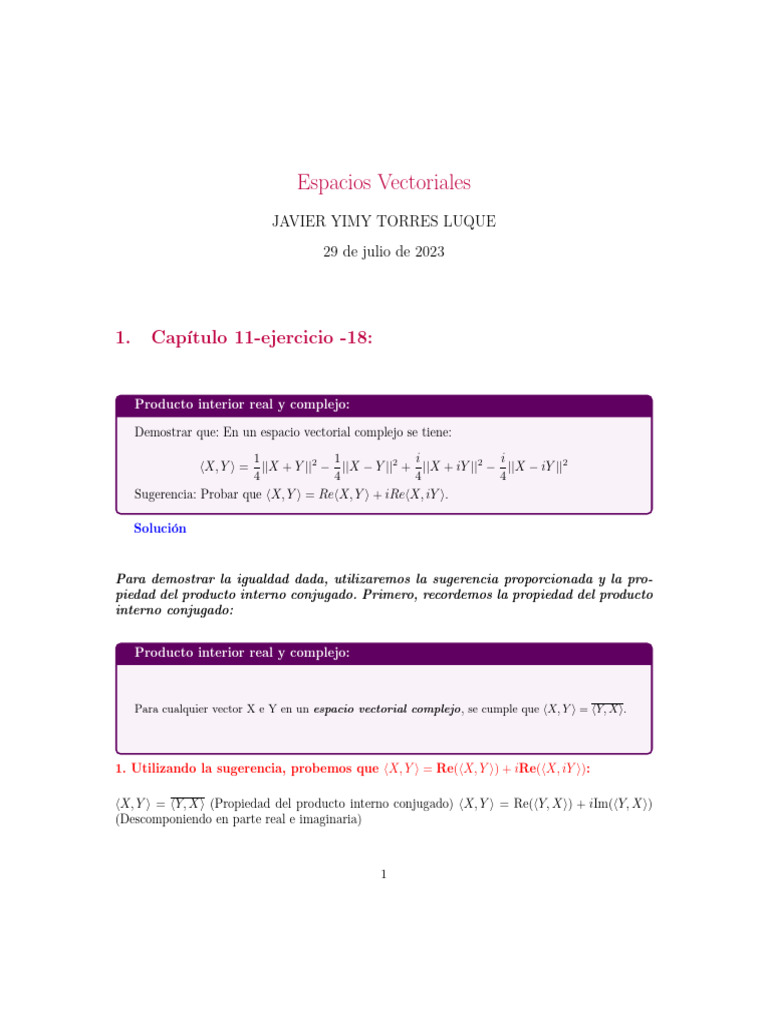 Espacio Vectorial | PDF | Vector Euclidiano | Espacio vectorial