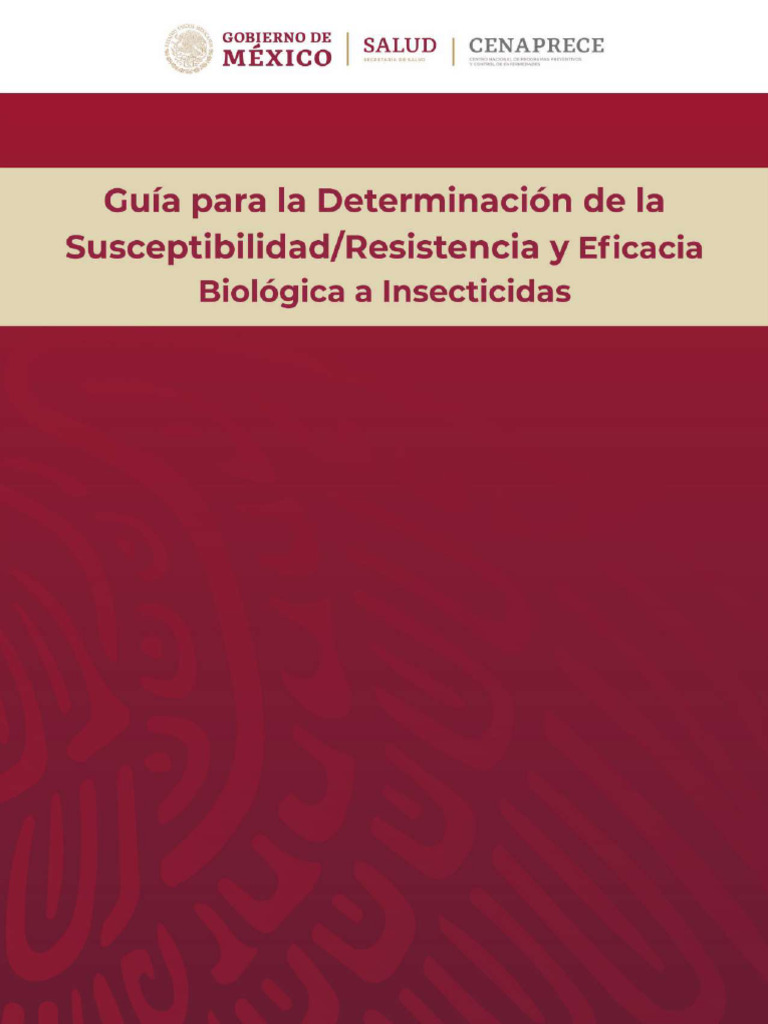 Guia para La Determinaci N de La SusceptibilidadResistencia y Eficacia ...
