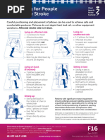 Bed Positioning Tips After Stroke | PDF | Medical Specialties | Musculoskeletal System