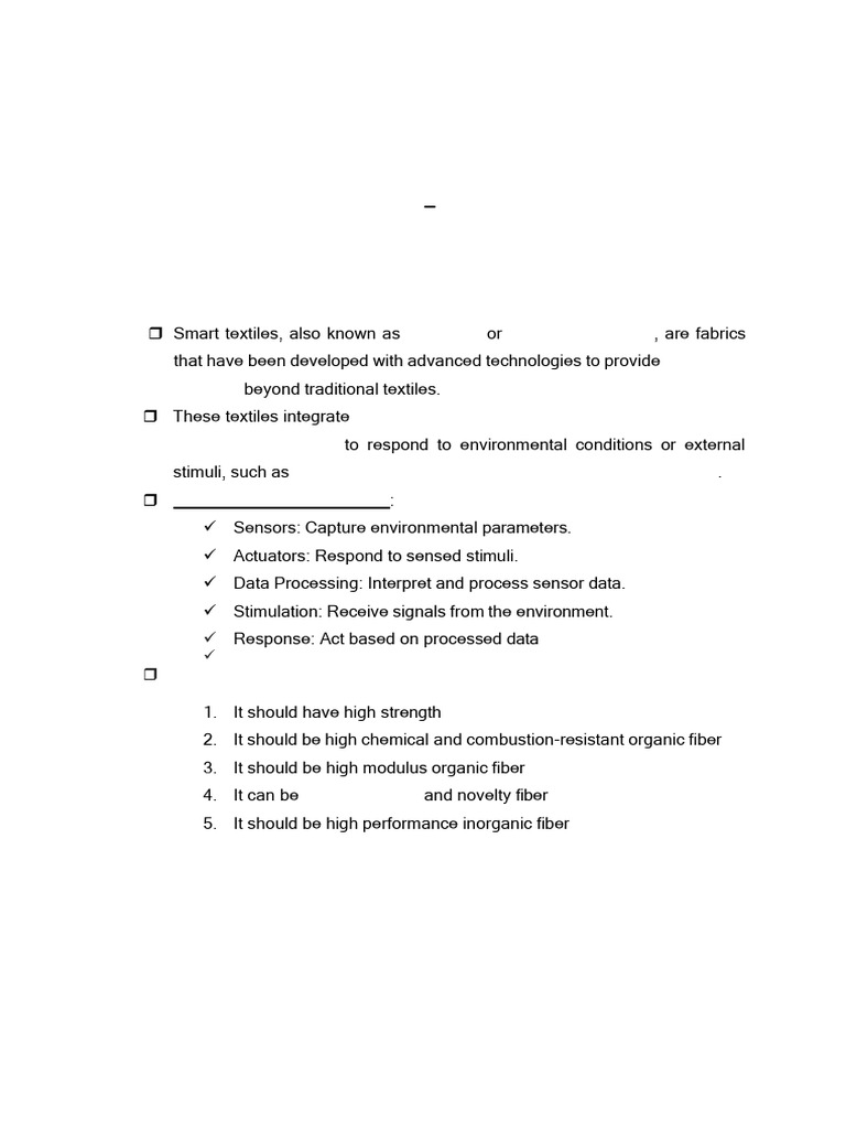 Smart Textiles: Conductive Fiber Techniques | PDF | E Textiles | Carbon ...