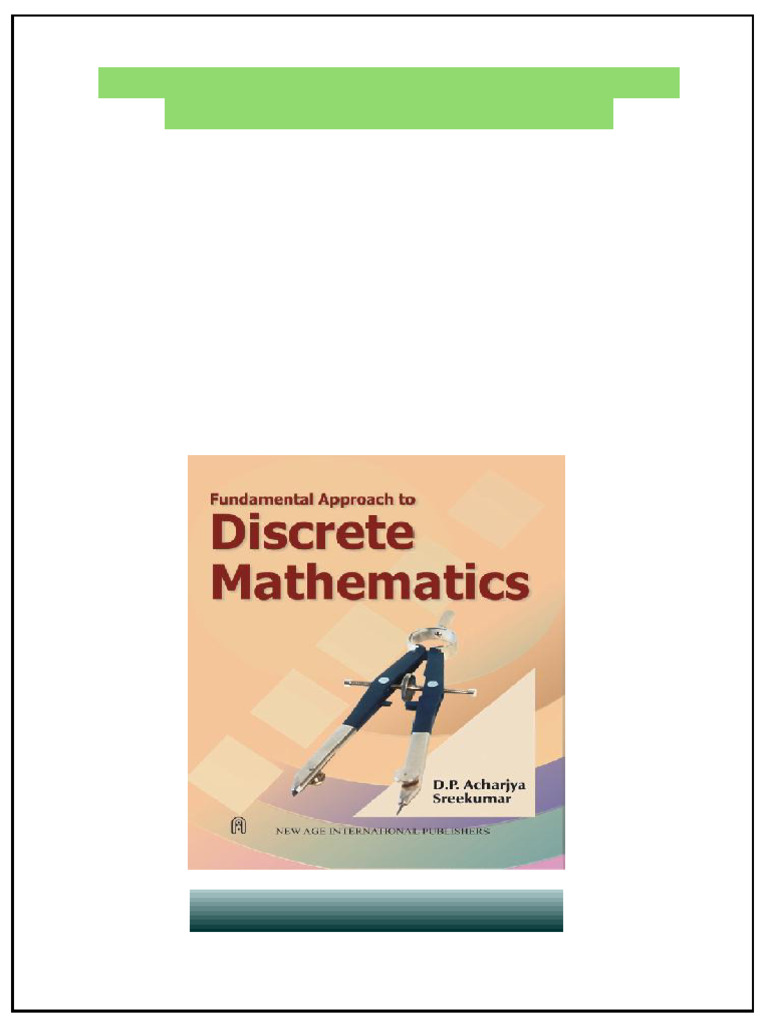 Fundamental Approach To Discrete Mathematics Acharjya D.P. Online PDF | PDF | Inference | Cognition