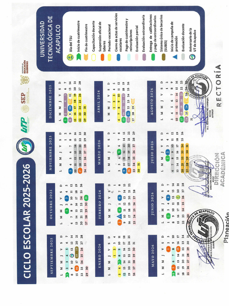 Calendario Escolar 2025-2026 | PDF