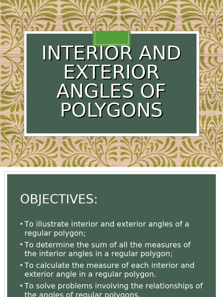 Angles in Regular Polygons Explained | PDF | Triangle | Polygon