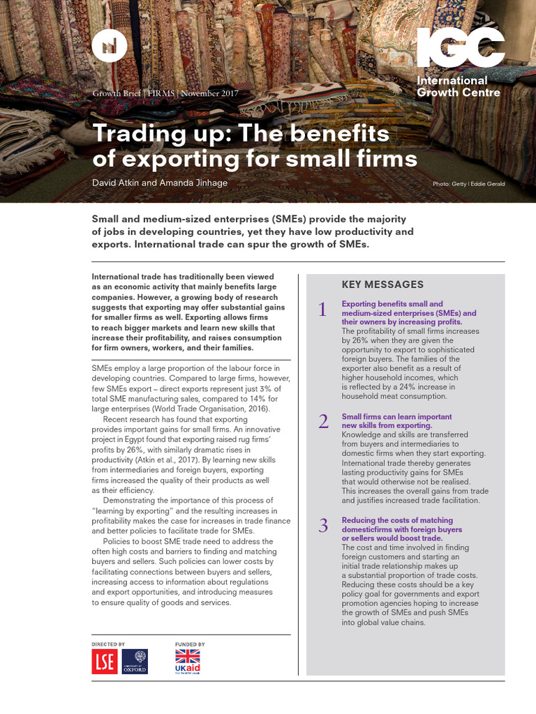 Lesson 2 Chapter 1 Trading Up The Benefits | PDF | Exports | Economies