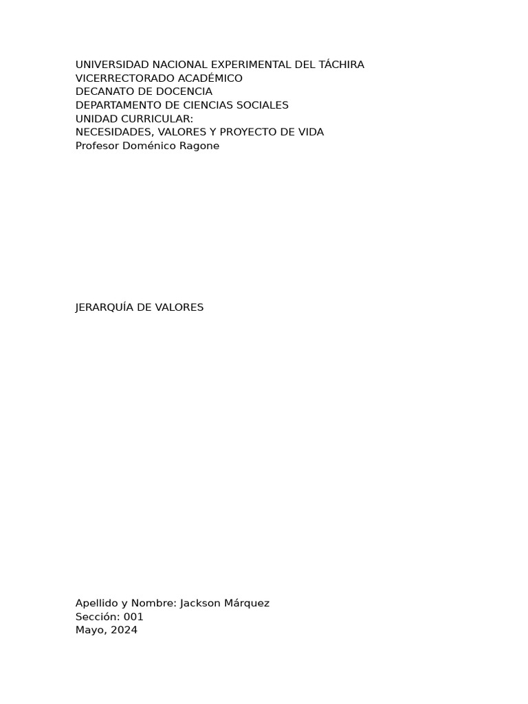 Nvypv Jerarquia Marquez Jackson Sec01 | PDF | Amor | Felicidad
