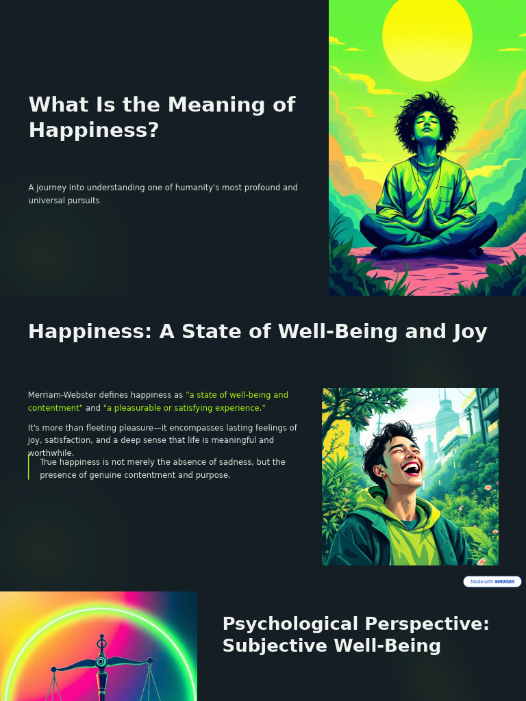 What Is The Meaning of Happiness | PDF