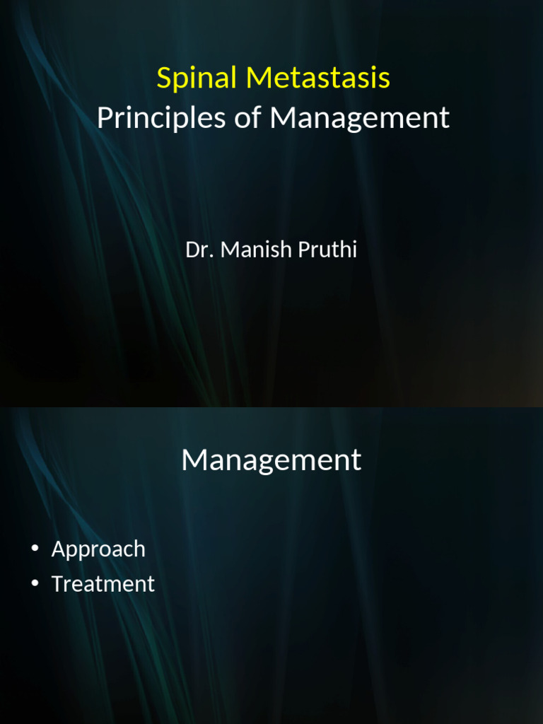 Spine Mets | PDF | Radiation Therapy | Lung Cancer