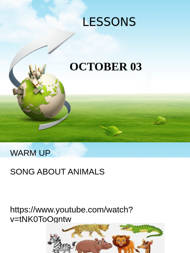 Animal Songs and Weekly Discussion Activities | PDF