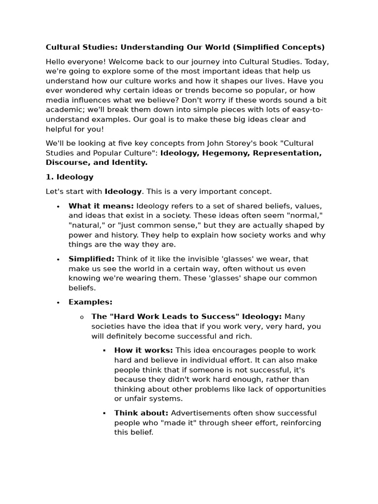 Intro To Cultural Studies | PDF | Discourse | Cultural Studies