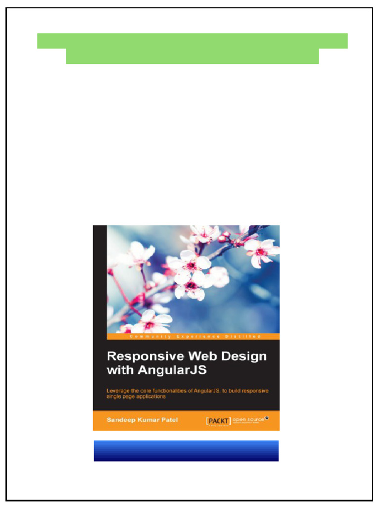 Responsive Web Design With AngularJS 1st Edition Sandeep Kumar Patel ...