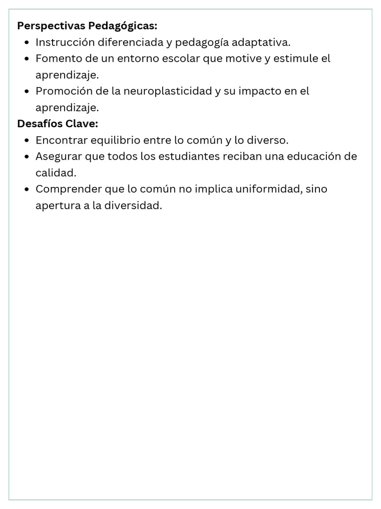 Instrucción Diferenciada y Neuroplasticidad | PDF