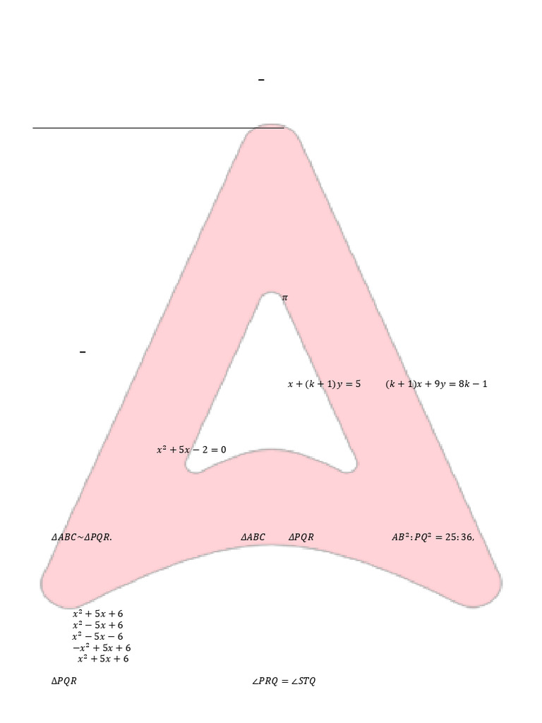 Maths Sample Paper 1 SolutionMid Term Syllabus Based 1 | PDF | Zero Of A Function | Quadratic ...