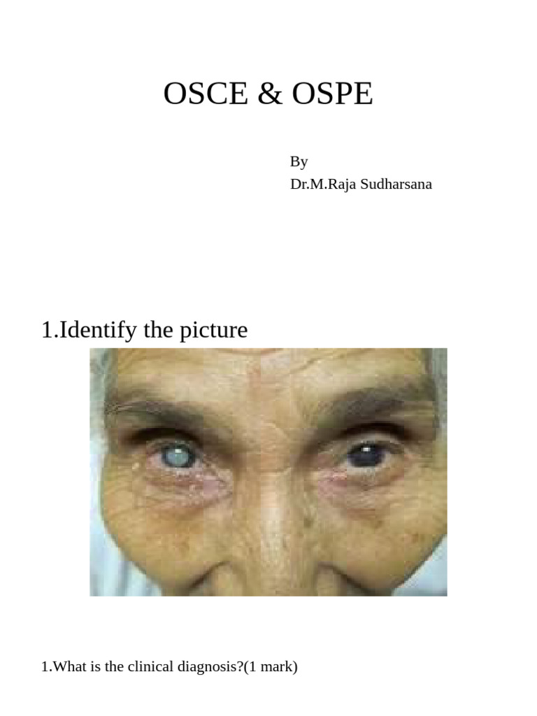 Osce & Ospe - 4 | PDF