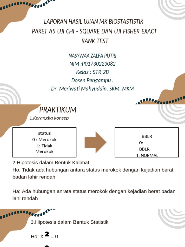 Hijau Cokelat Tepian Bentuk Abstrak Tugas Presentasi | PDF