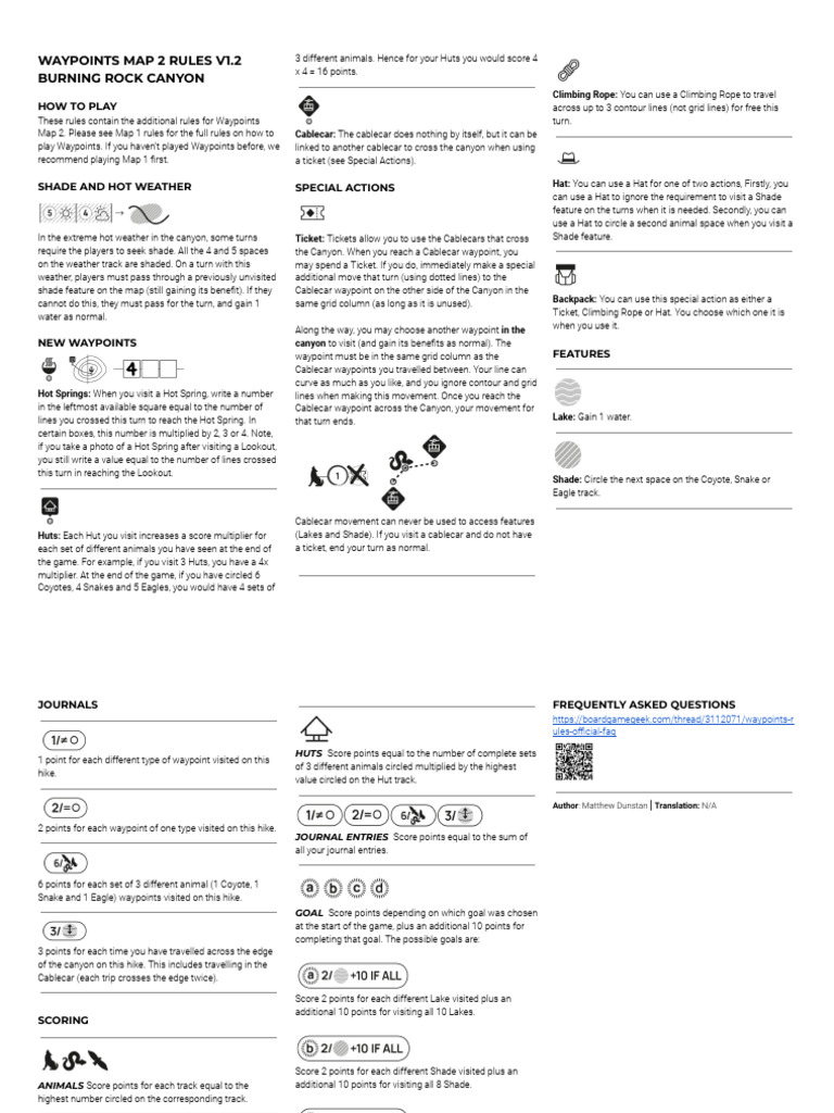 Waypoints Map 2 Rules | PDF