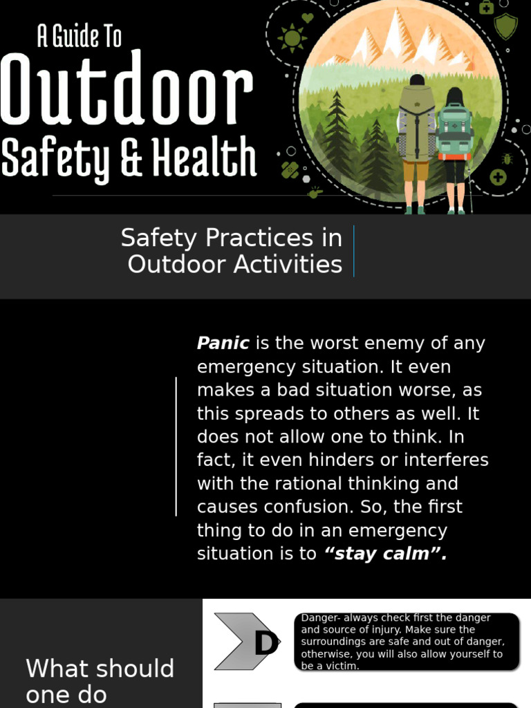 Essential Outdoor Safety Practices | PDF | Cardiopulmonary ...