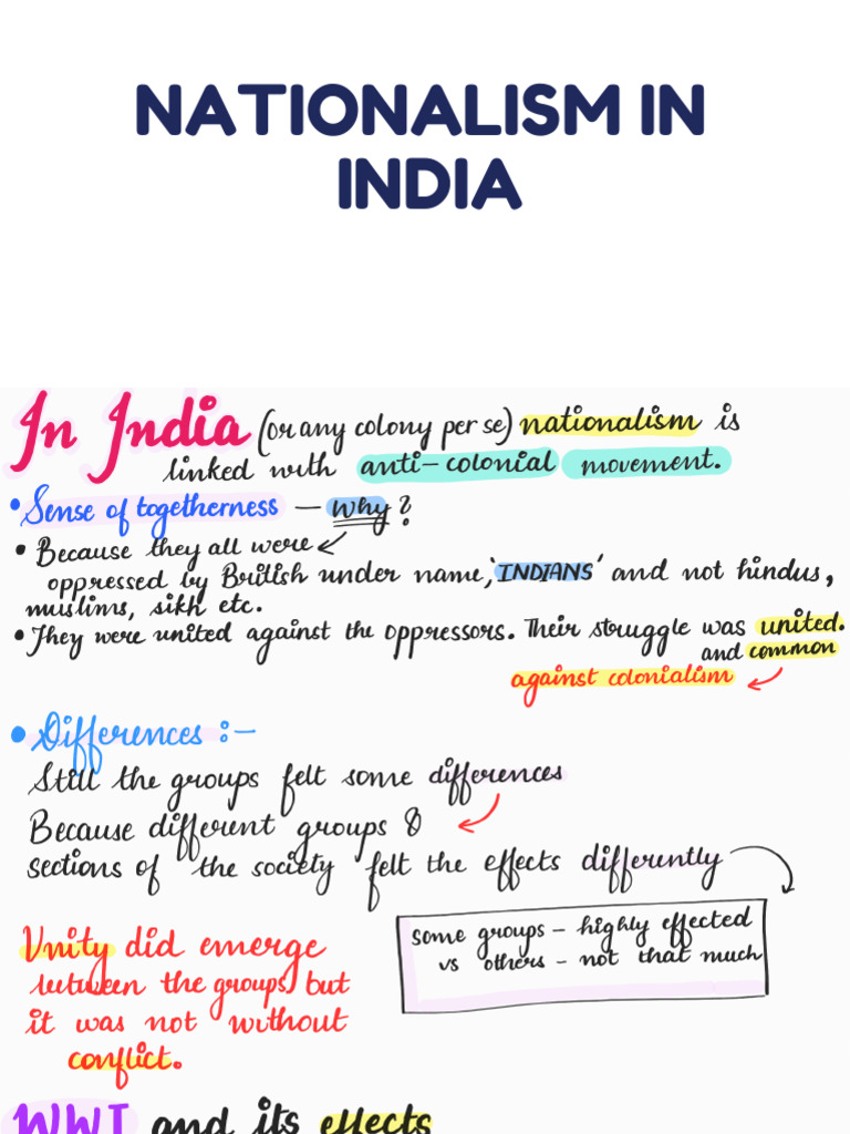 History - 1 Nationalism in India | PDF | Mahatma Gandhi | Indian ...