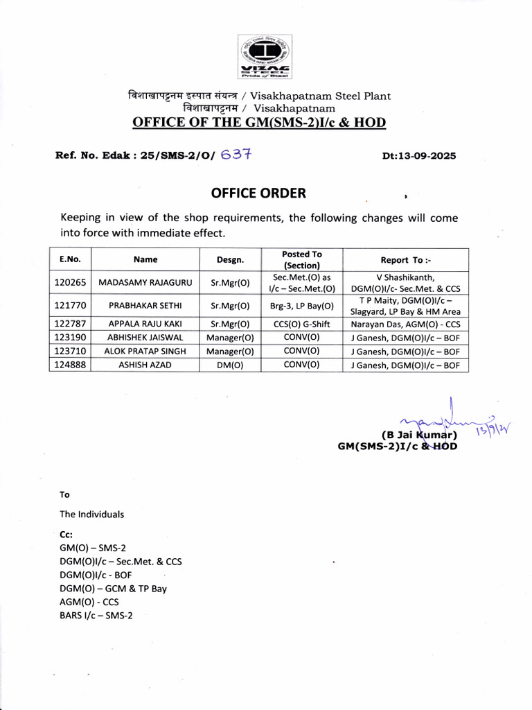 Office Order | PDF