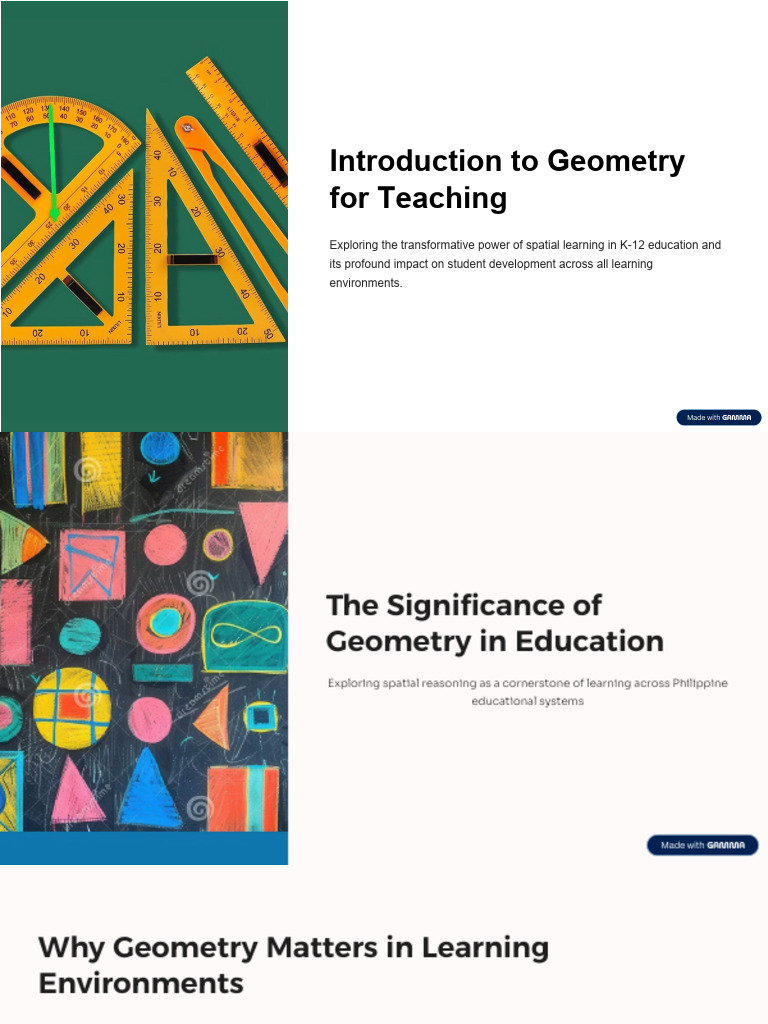 Importance of Geometry in Education | PDF | Geometry | Mathematics