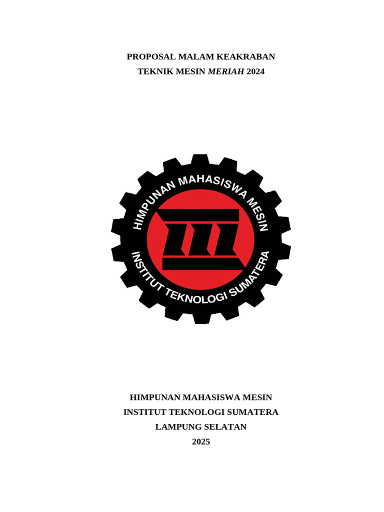 Proposal Makrab Teknik Mesin 2025 | PDF