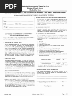 Hiv Consent Form | PDF