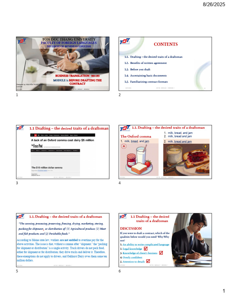 Business Translation - Module 1 - Session 1 | PDF | Negotiation ...