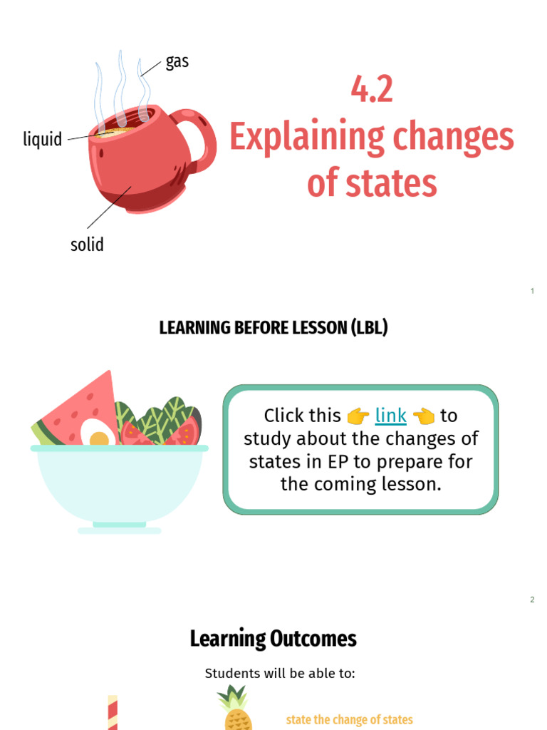 Understanding Changes of States in Matter | PDF | Evaporation | Thermometer