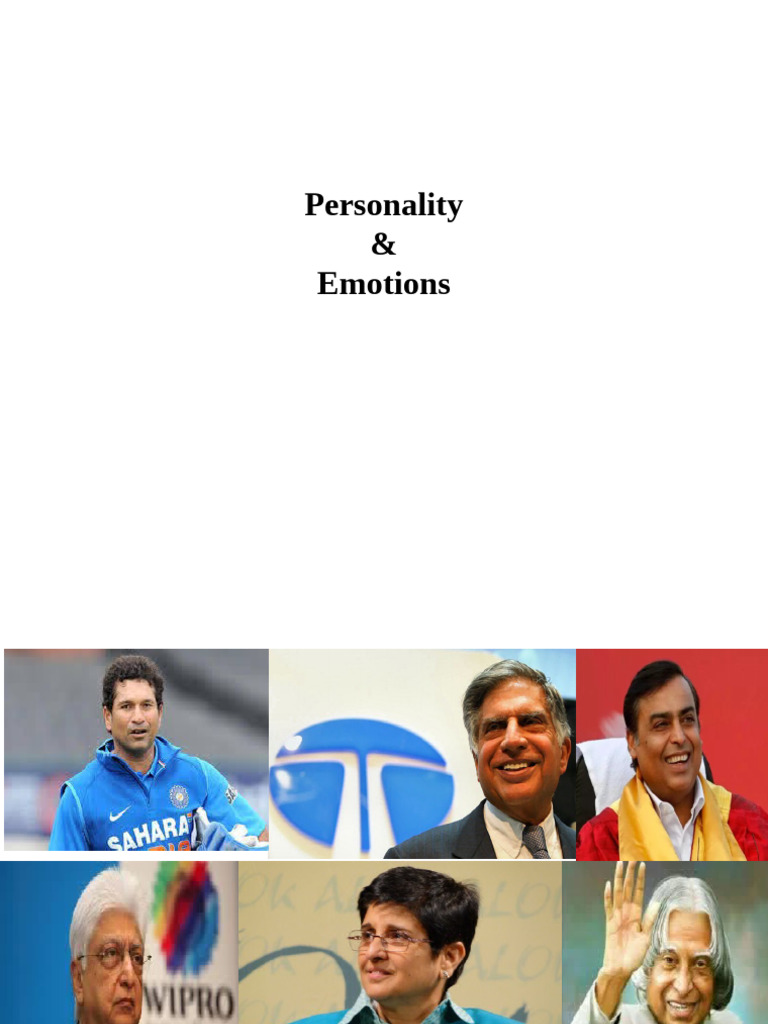 Understanding Personality and Emotions | PDF | Dark Triad ...