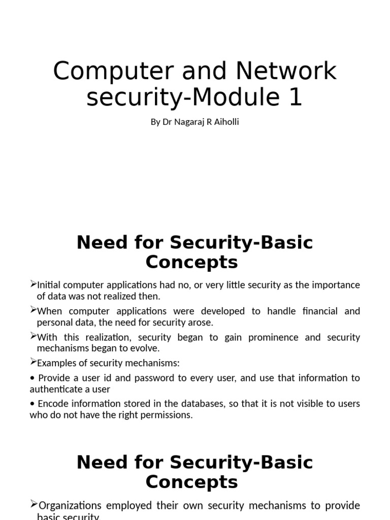 Computer and Network Security-Module 1 | PDF | Computer Virus | Http Cookie