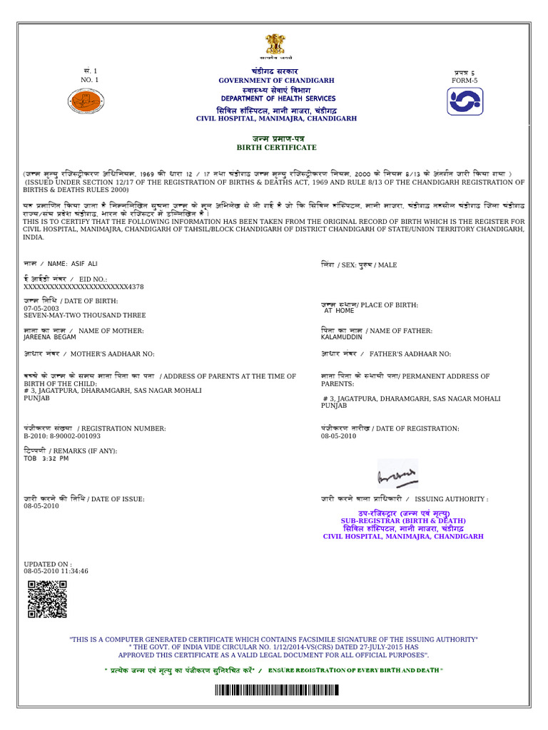 Ali Asif | PDF | Government And Personhood | Social Institutions