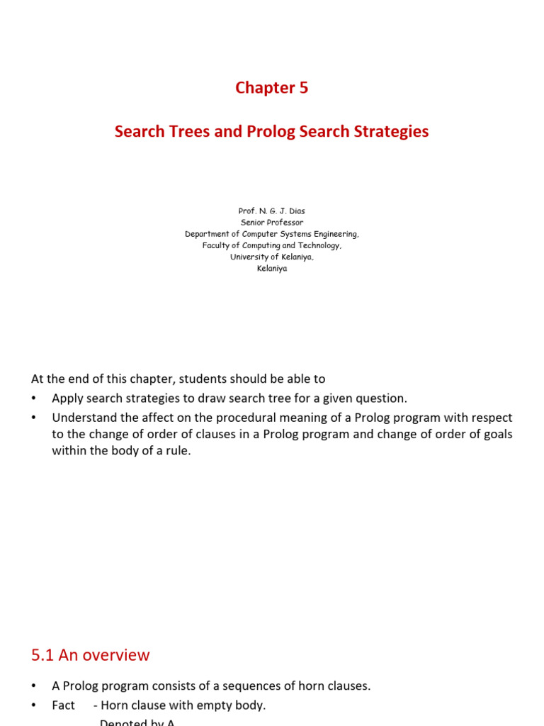 Prolog Search Strategies and Trees | PDF | Theoretical Computer Science ...