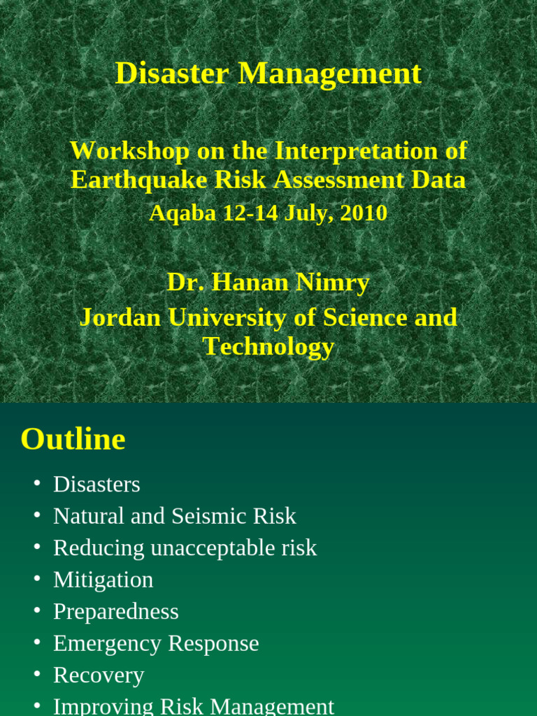 6 Disaster Management | PDF | Natural Disasters | Emergency Management
