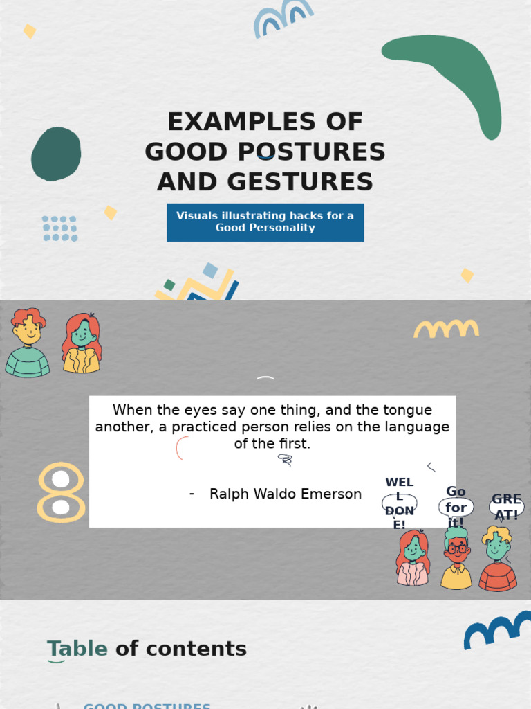 Effective Postures and Gestures Guide | PDF