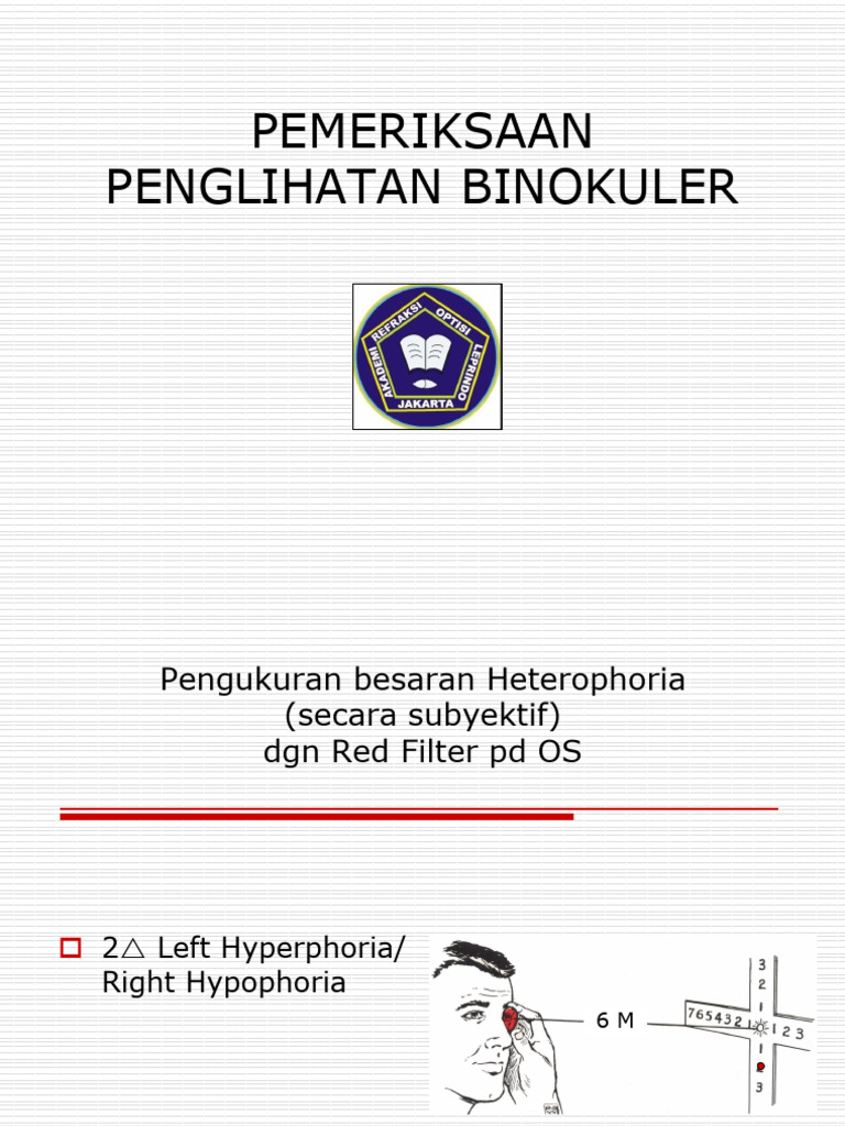 Definisi Orthophoria dalam Penglihatan | PDF