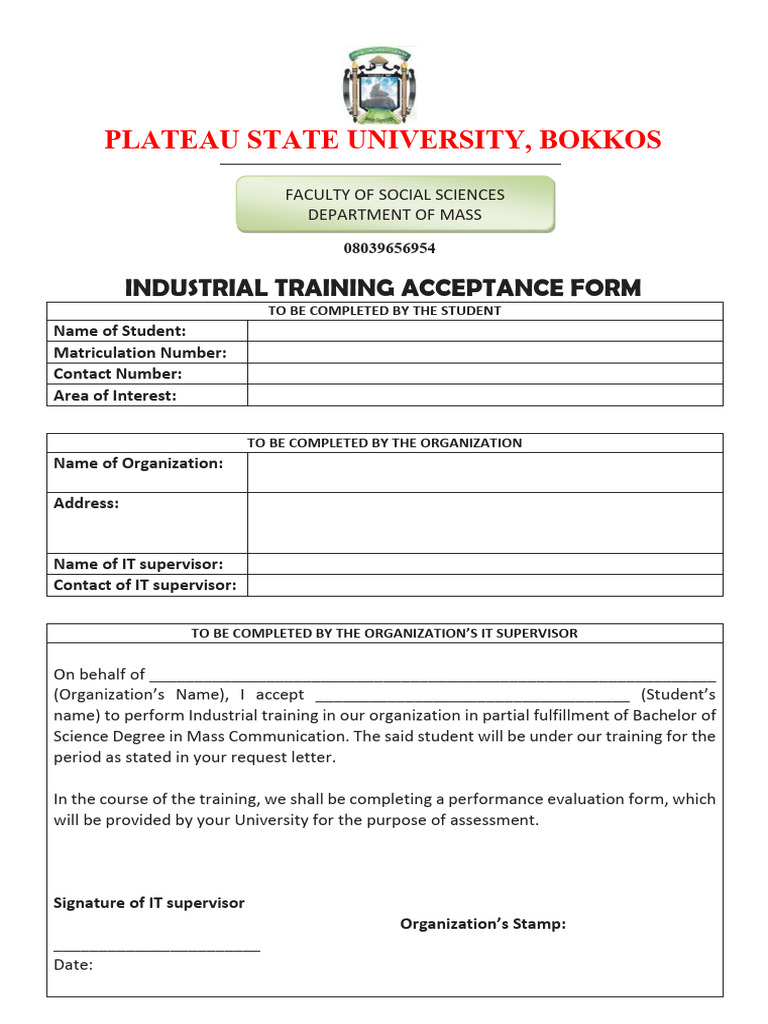 Acceptance Form | PDF