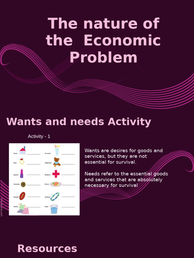 Understanding Economic Wants and Needs | PDF