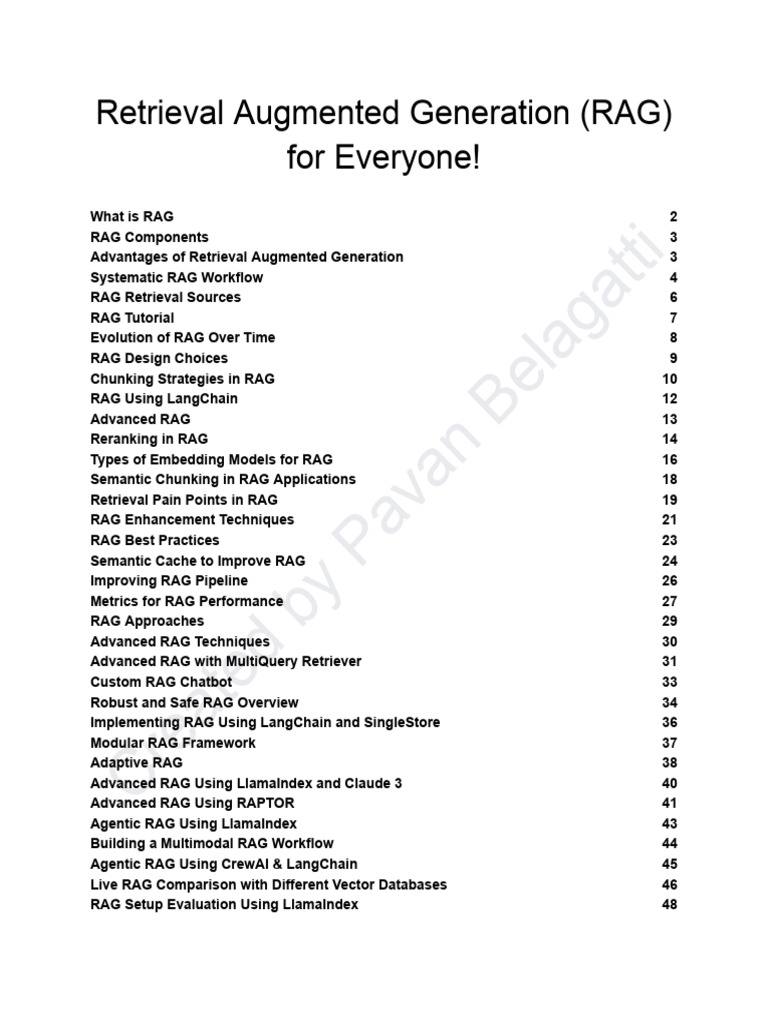 Retrieval Augmented Generation (RAG) For Everyone | PDF | Information Retrieval | Databases