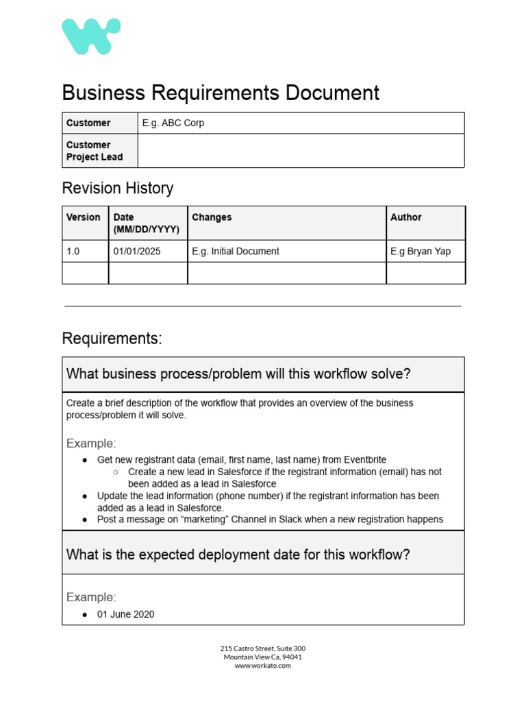 Business Workflow Requirements Overview | PDF | Data Management | Computing