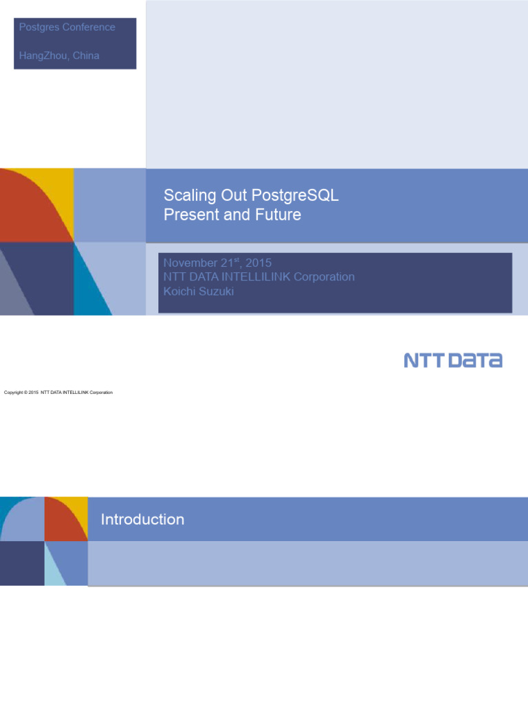 Postgres ConfChina2015 Suzuki-PostgreSQL ScaleOut | PDF | Postgre Sql ...
