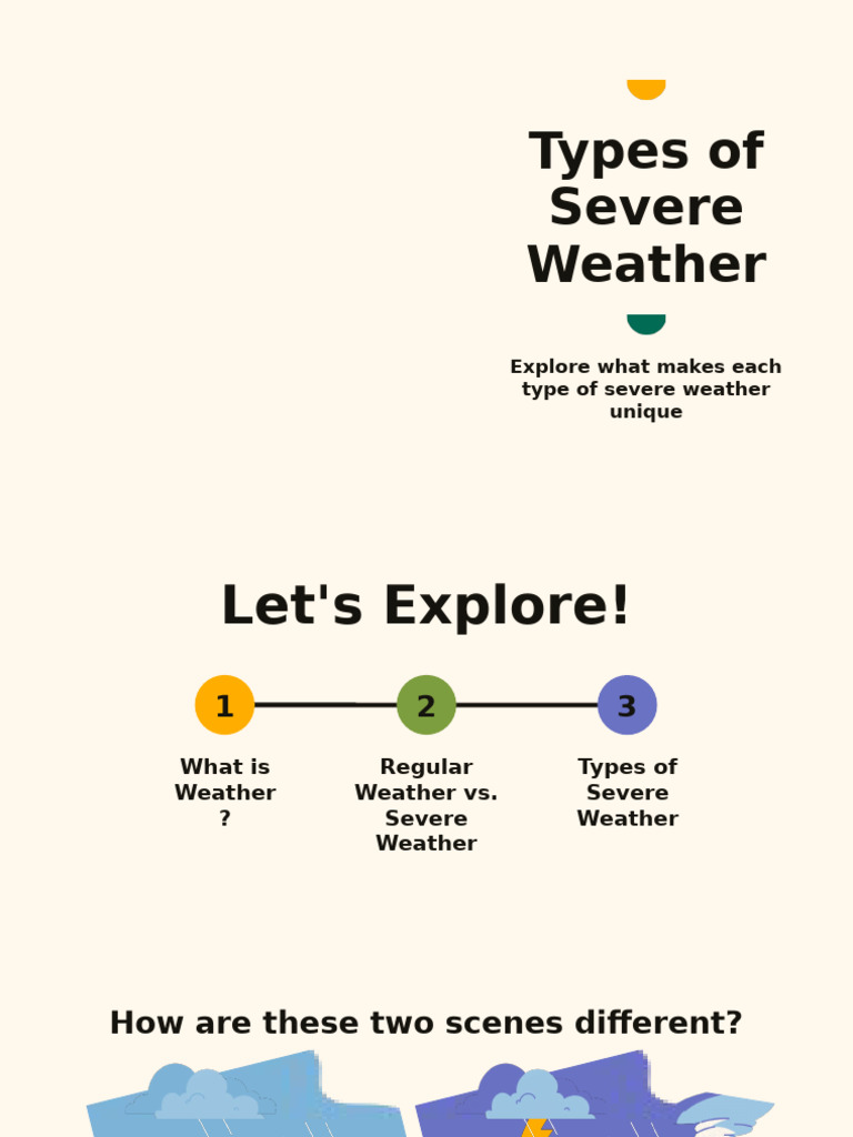 Types of Severe Weather Explained | PDF | Severe Weather | Weather