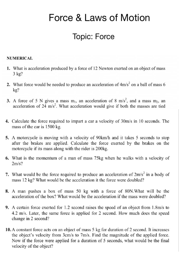 Physics Class Ix Reference Study Material | PDF