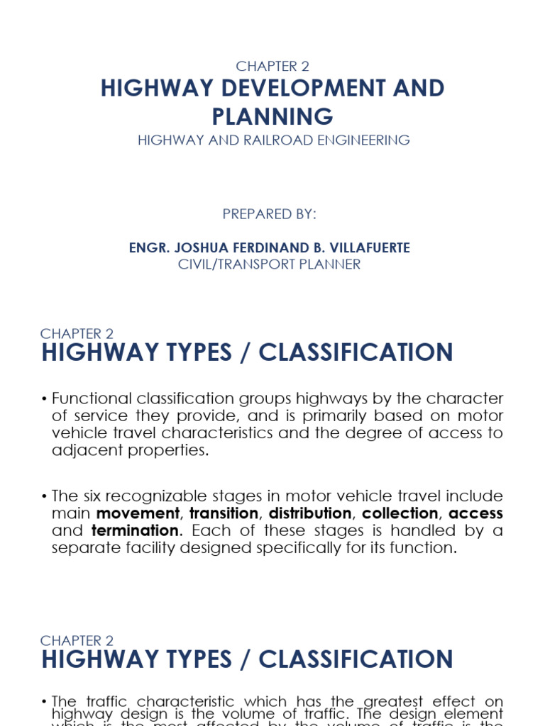 Highway Types and Classifications Explained | PDF | Road | Lane